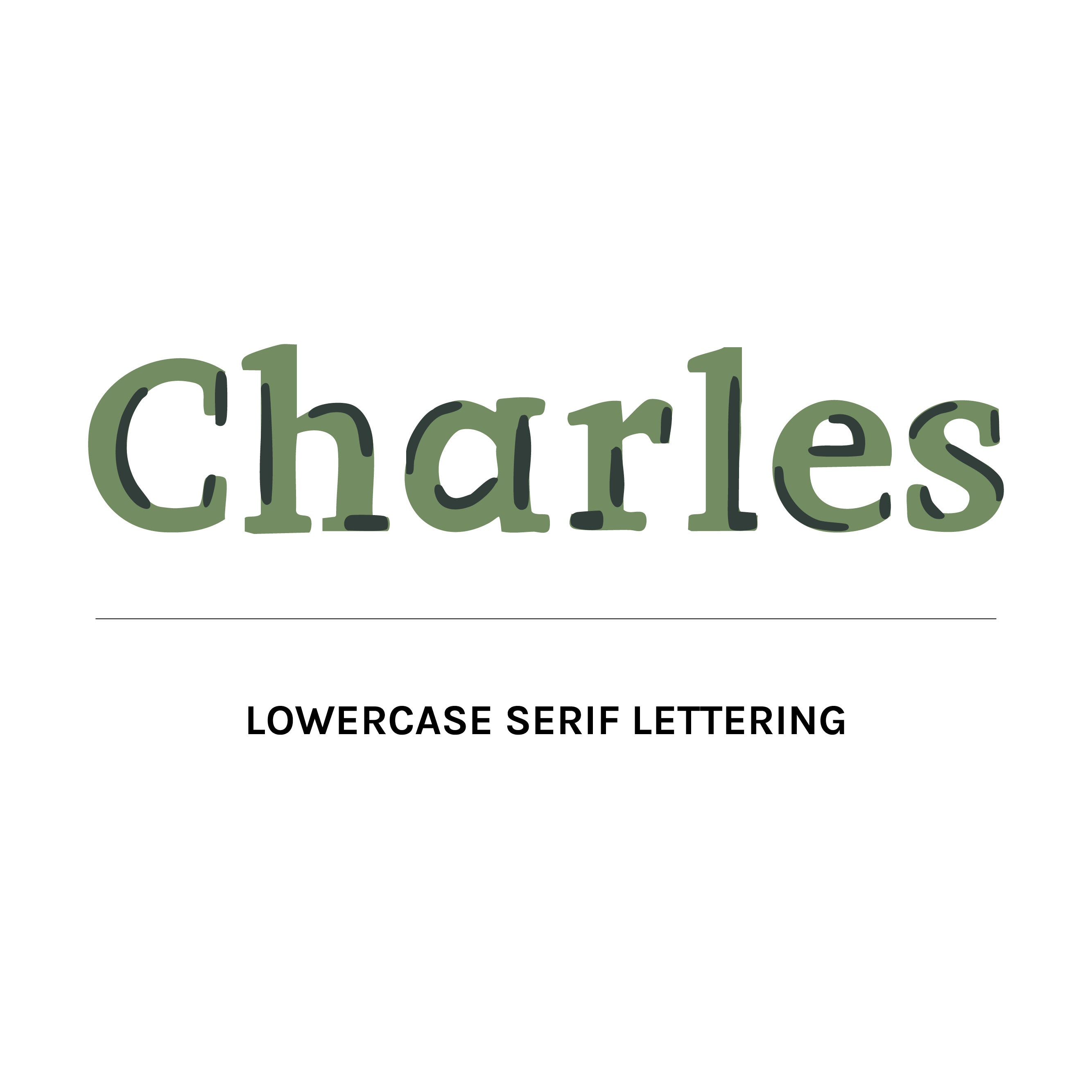 Charles - Serif Alphabet – Spider Spun