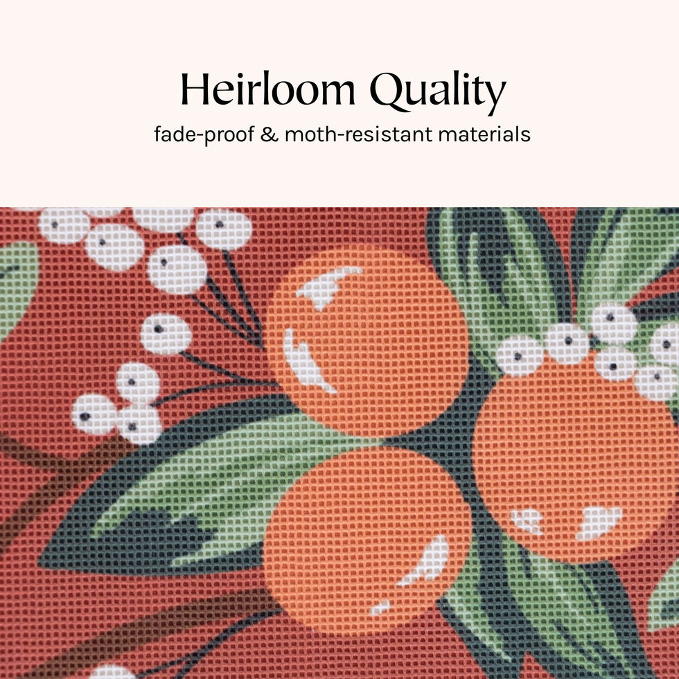 Clementine — Needlepoint Christmas Stocking Kit – Spider Spun