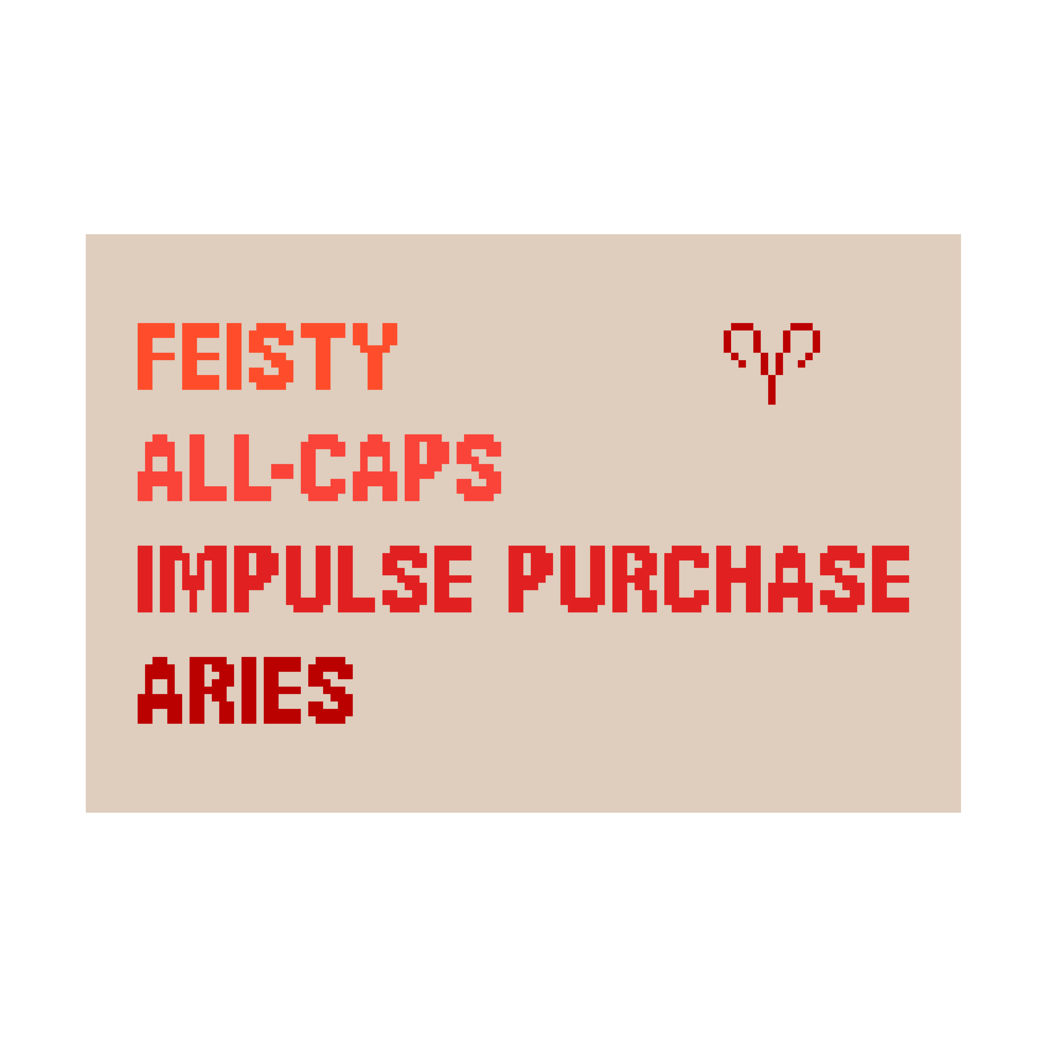 Aries — Learn How-To Needlepoint Zodiac Stitch Kit | Spider Spun